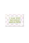 Стикер 'Sorry papa' - купить в интернет-магазине DRESS BY STESHA